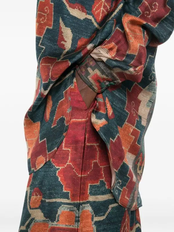 PIERRE-LOUIS MASCIA Printed Silk Trousers