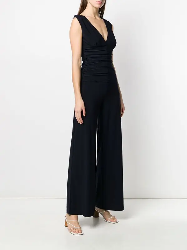 Norma Kamali V Necked Long Jumpsuit