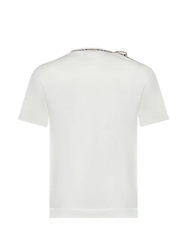 Burberry Check Bow Cotton T Shirt