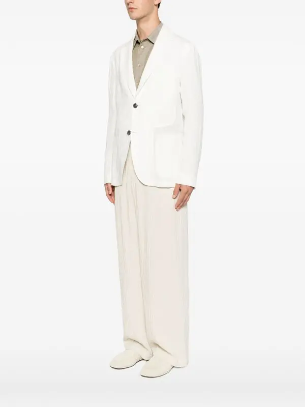 Emporio Armani Single Breasted Linen Jacket