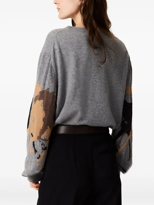 Stella McCartney Racing Horses Wool Jumper