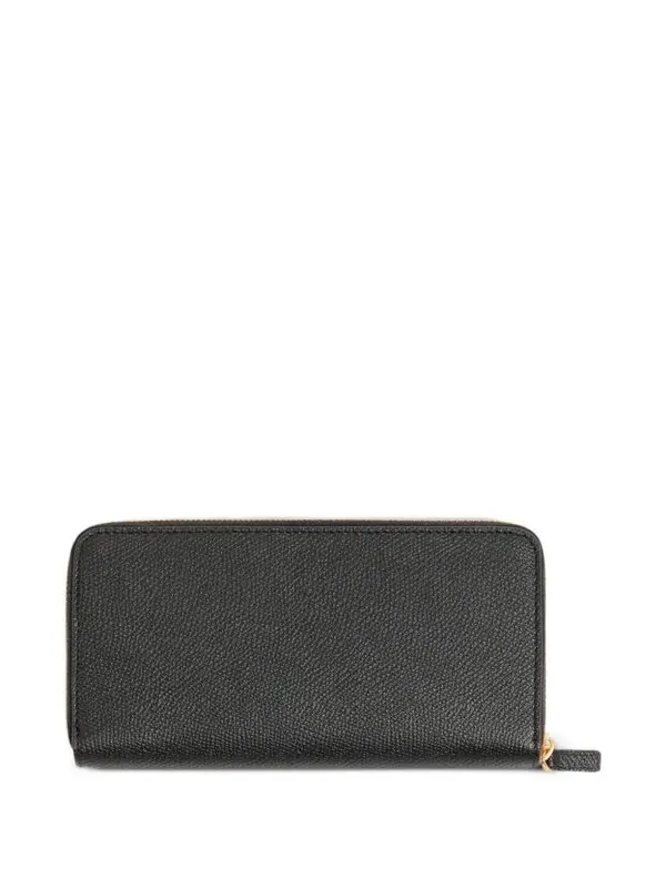 Valentino Garavani V Logo Signature Leather Wallet - Black