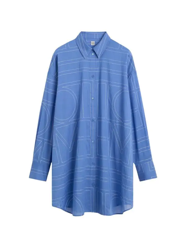 TOTEME Cotton Blend Shirt - Light Blue