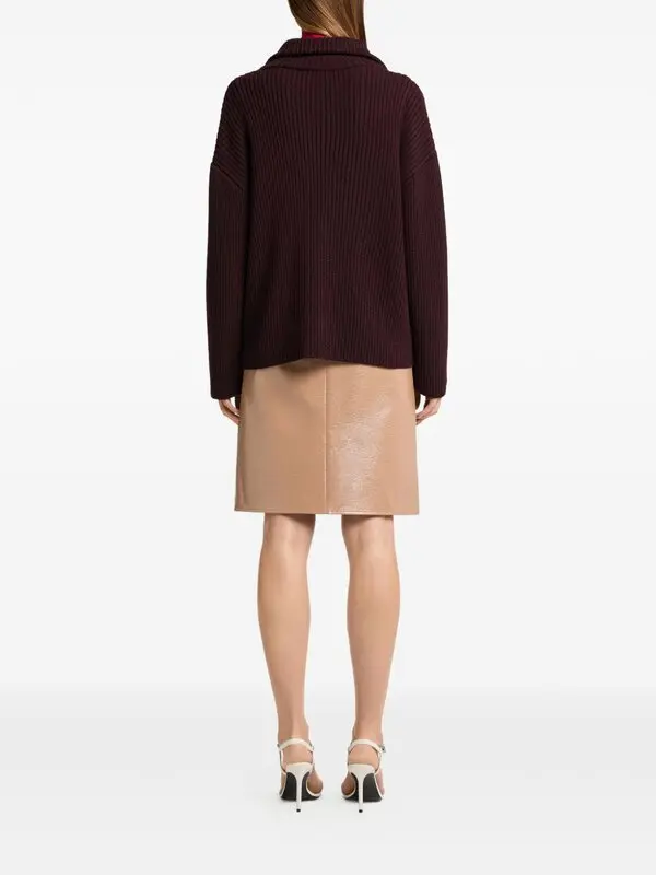 COURREGES Ribbed Wool Sweater