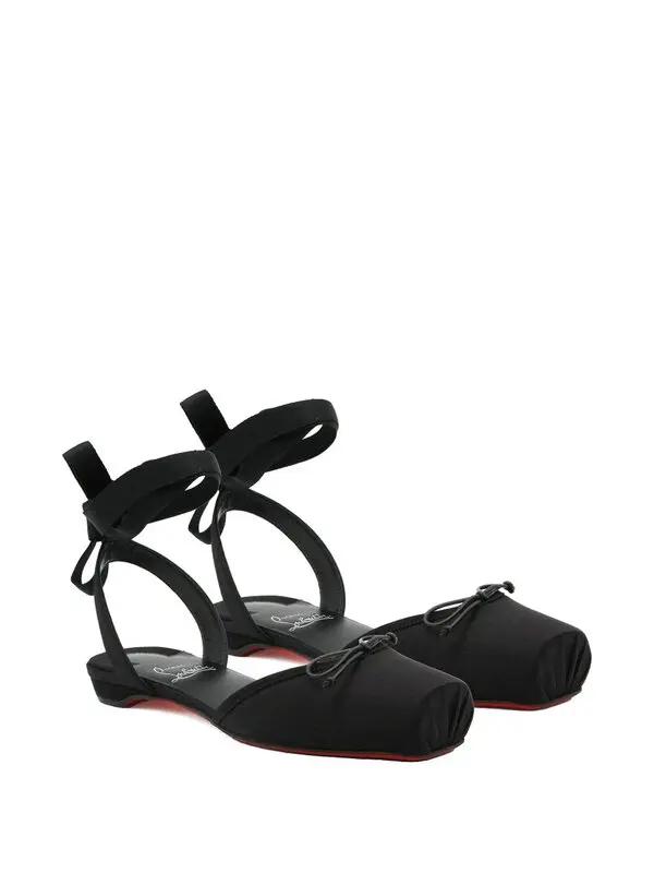 CHRISTIAN LOUBOUTIN Cassia Lace Up Flat Sandals