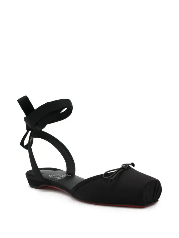 CHRISTIAN LOUBOUTIN Cassia Lace Up Flat Sandals