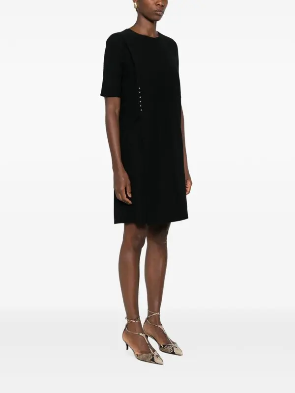 Emporio Armani Short Dress With Stud Embellishment