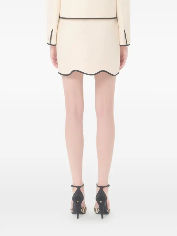 Valentino Garavani Wool And Silk Blend Skirt