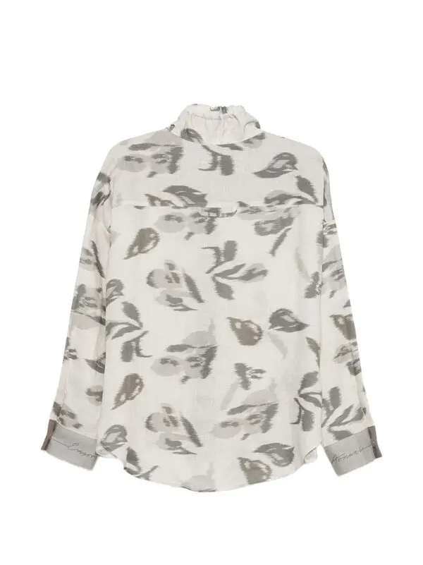 Emporio Armani Printed Linen Shirt
