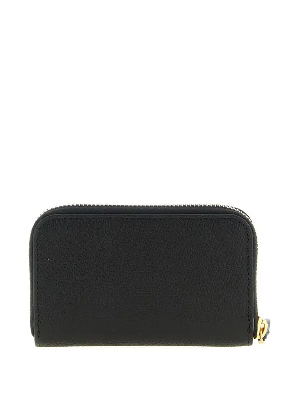 Valentino Garavani V Logo Signature Leather Wallet - Black