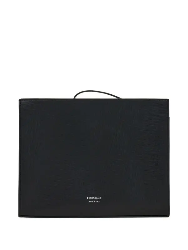 FERRAGAMO Gancini Leather Pouch