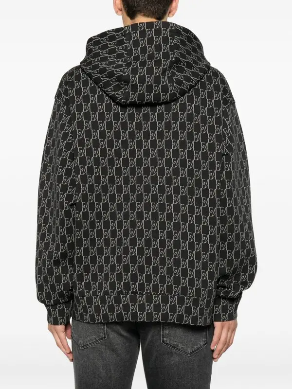 Emporio Armani Printed Cotton Hoodie