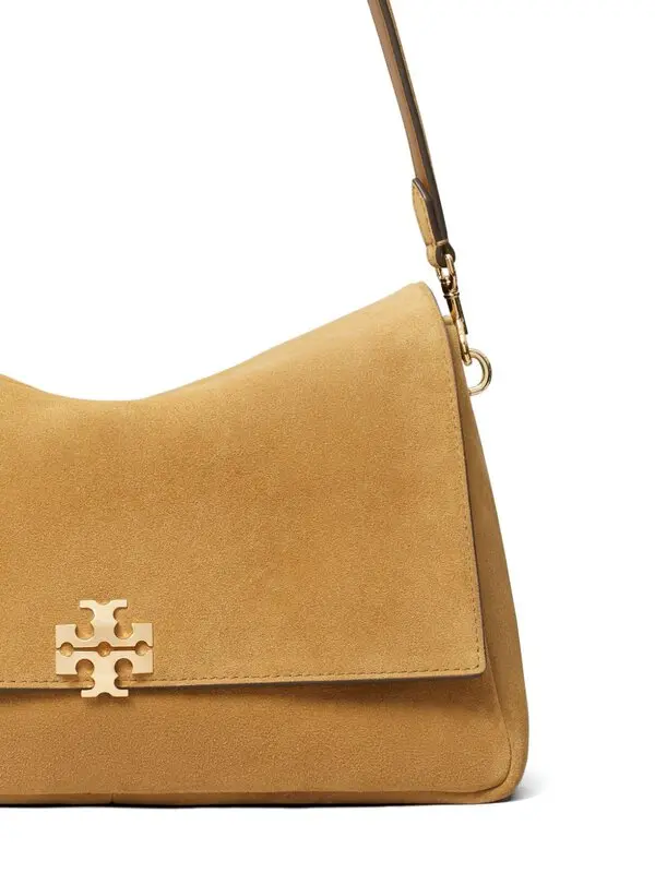 Tory Burch Charlie Suede Leather Shoulder Bag
