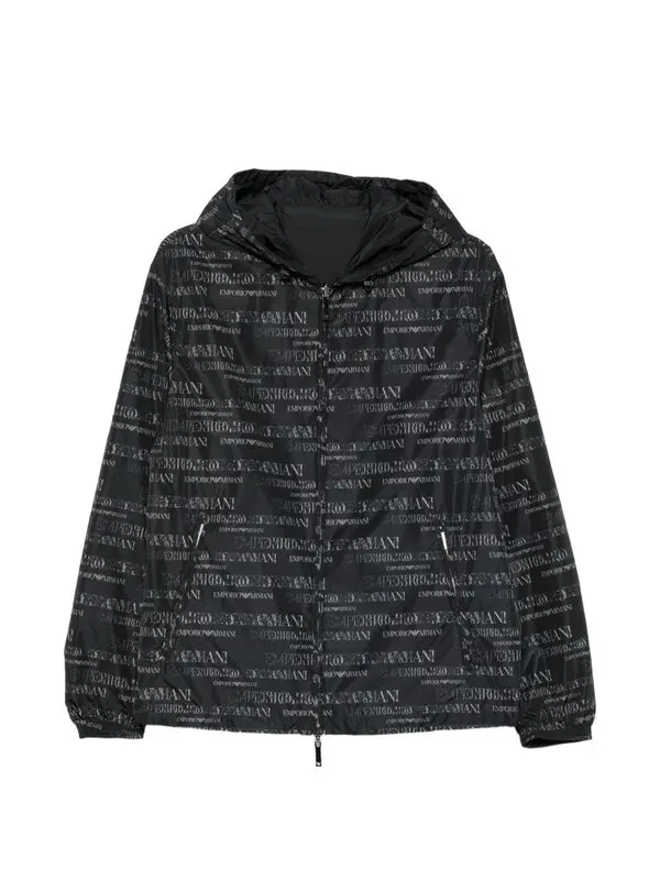 Emporio Armani Nylon Bomber Jacket - Navy