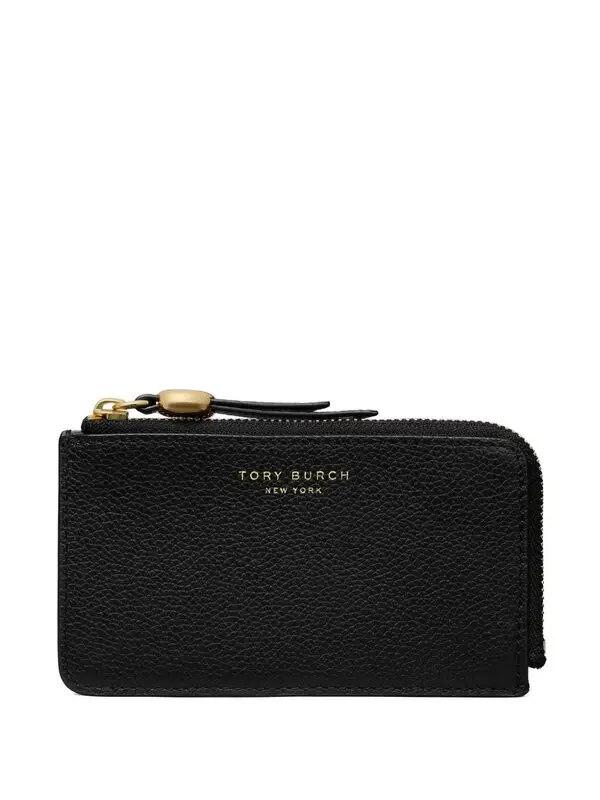 Tory Burch Romy Leather Card Case - Black