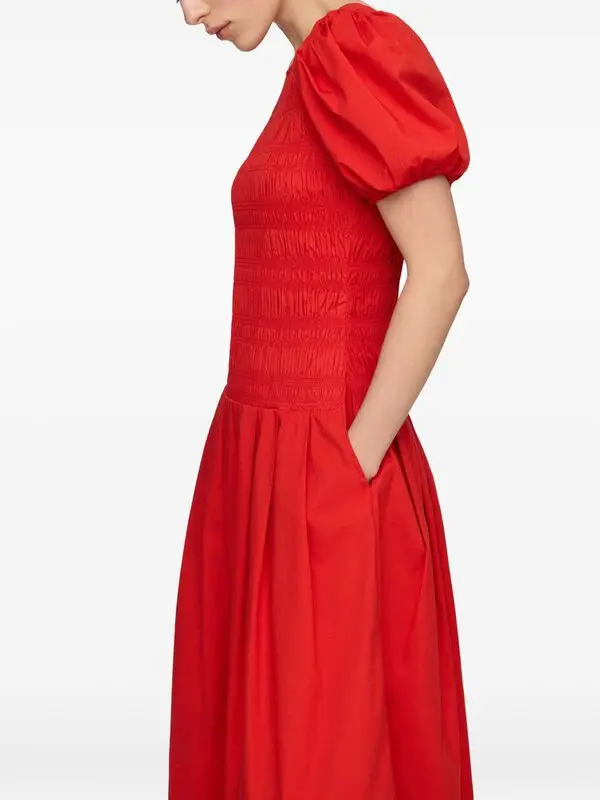 GANNI Organic Cotton Midi Dress