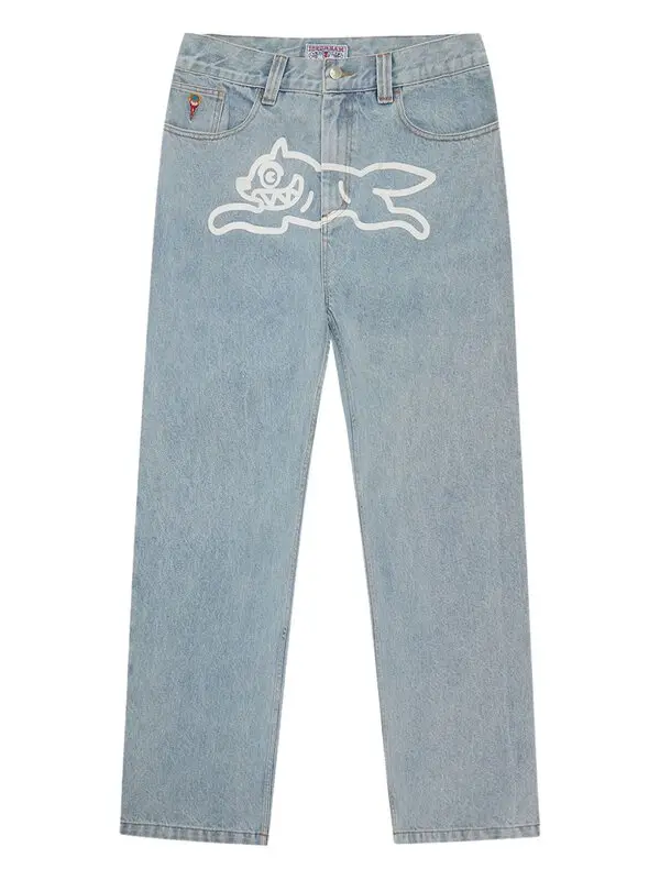 ICECREAM Running Dog Denim Jeans - Clear Blue