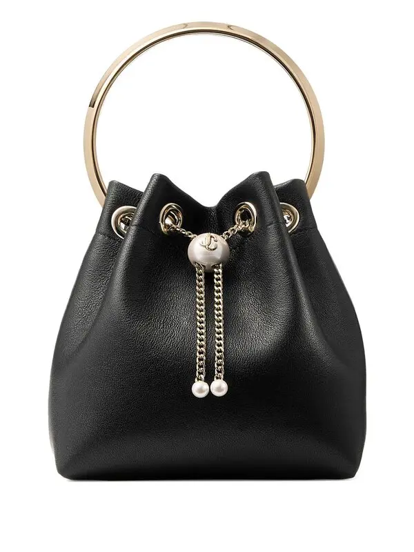 JIMMY CHOO Bon Bon Bucket Bag - Black