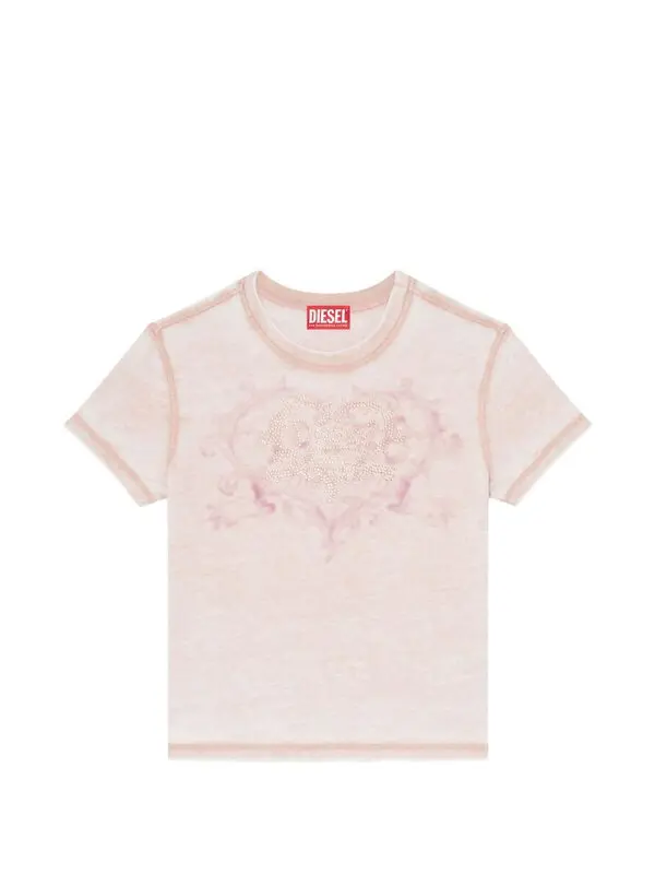 DIESEL® Logo Cotton Blend T Shirt