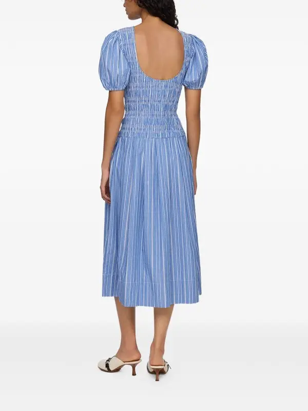 GANNI Organic Cotton Midi Dress