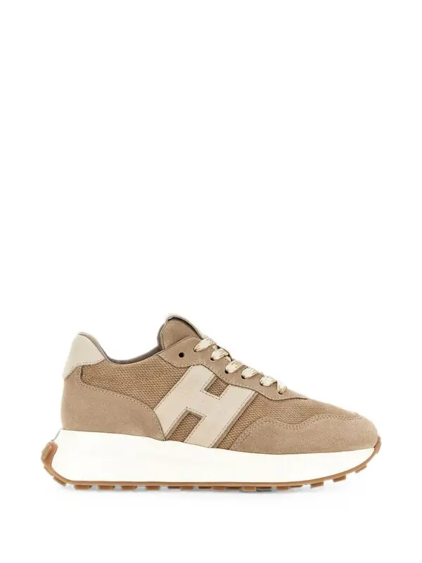 Hogan H641 Leather Sneakers - Beige