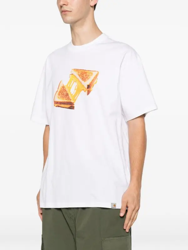 Carhartt Work In Progress Printed Cotton T Shirt