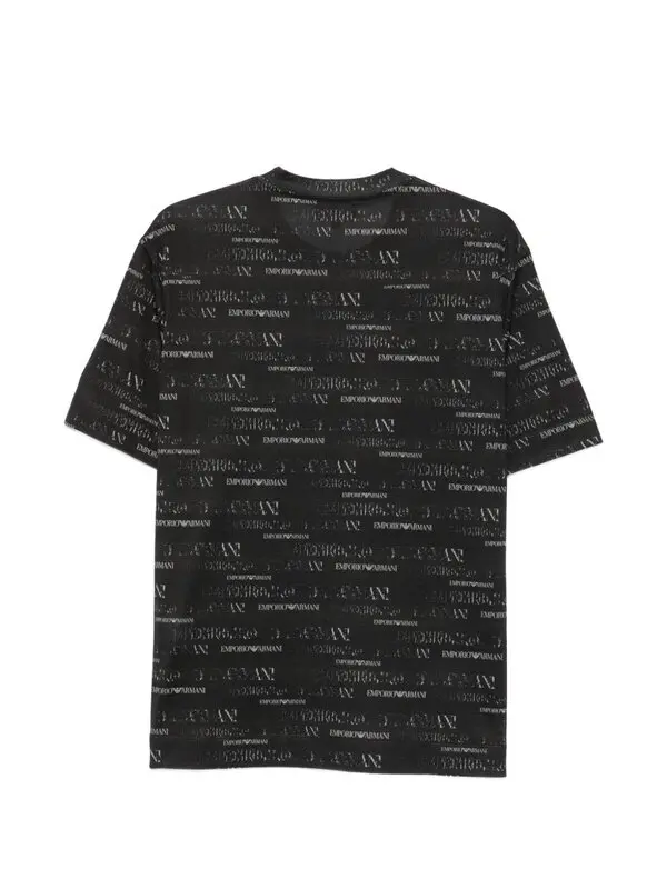 Emporio Armani All-over Logo Print T-shirt