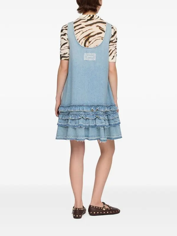 GANNI Organic Cotton Denim Mini Dress