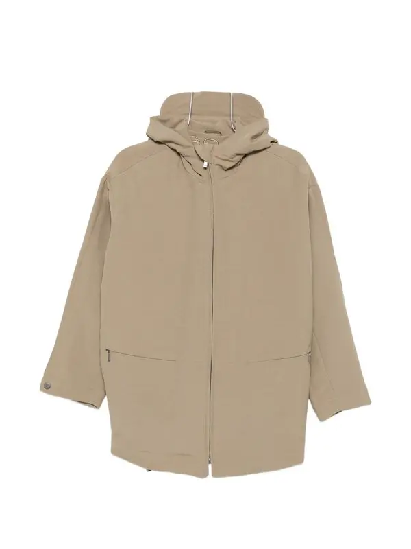 Emporio Armani Cotton Blend Blouson Jacket - Camel