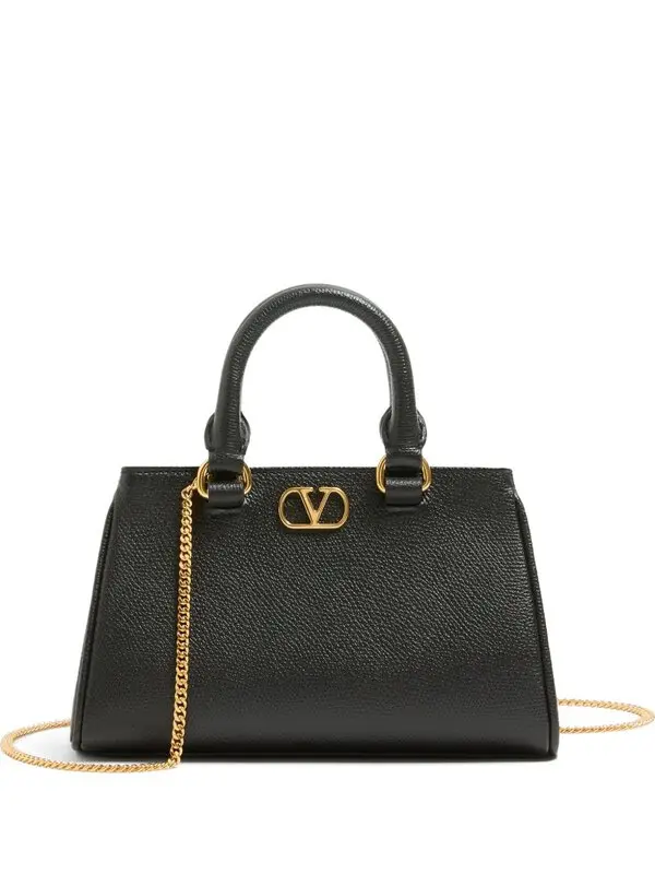 Valentino Garavani Vlogo Signature Mini Grainy Calfskin Bag