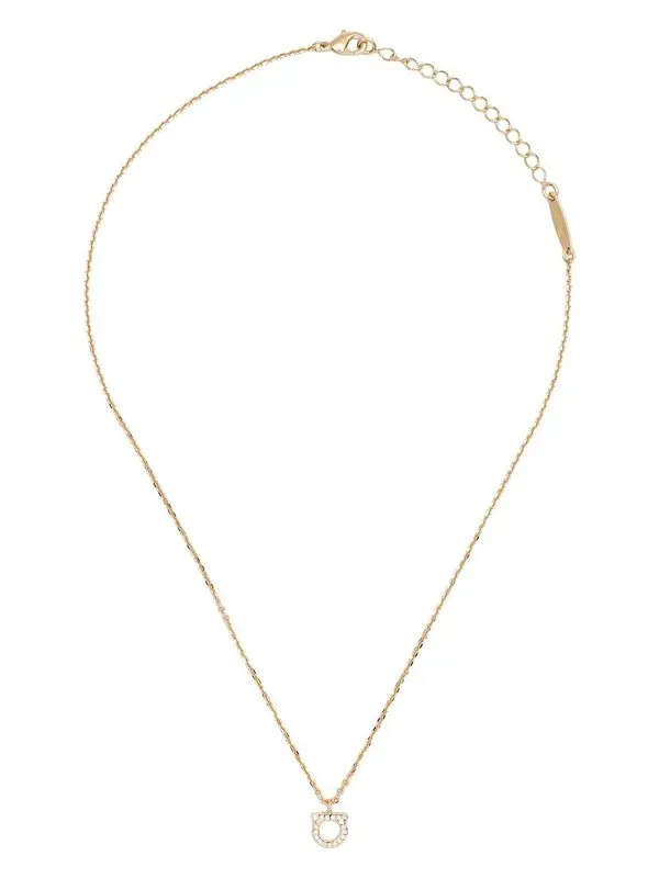 FERRAGAMO Gancini Crystal Necklace
