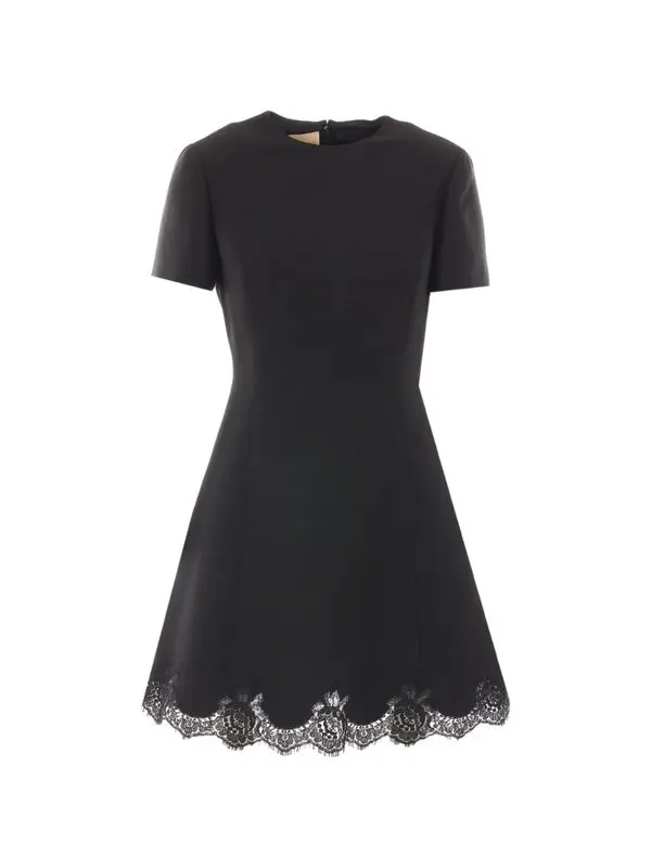 Valentino Garavani Wool And Silk Blend Mini Dress