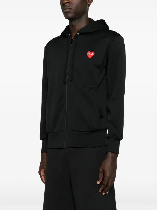 Comme Des Garçons Logo Cotton Hoodie