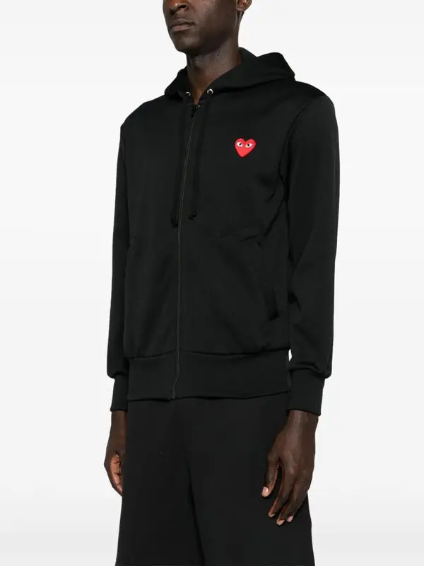 Comme Des Garçons Logo Cotton Hoodie