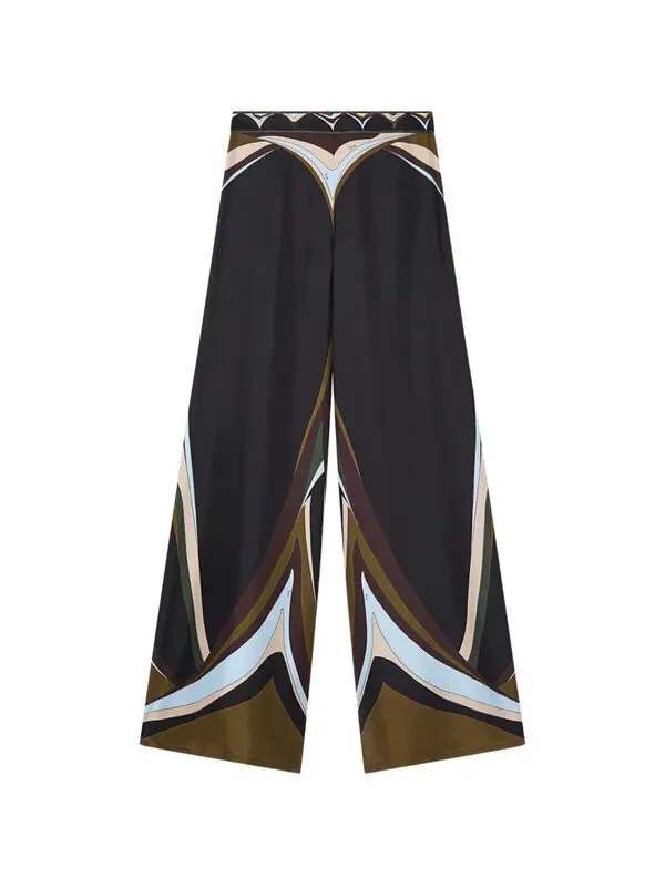 Emilio Pucci Printed Silk Trousers