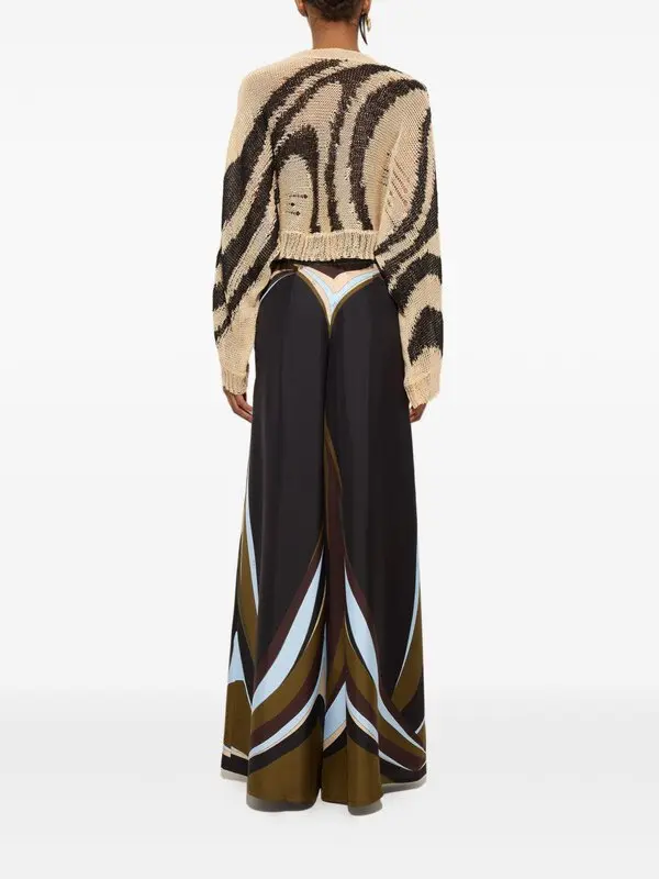 Emilio Pucci Printed Silk Trousers