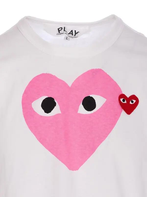 Comme Des Garçons Logo Cotton T Shirt