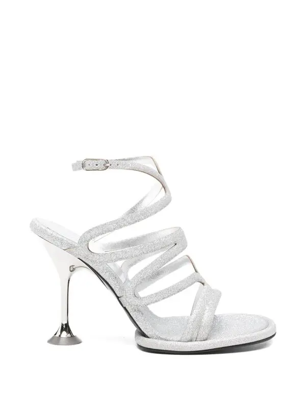 SERGIO ROSSI Glittered Heel Sandals