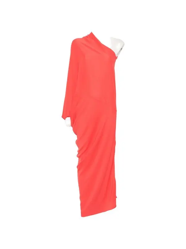 CORTANA Delore Silk Long Dress - Red
