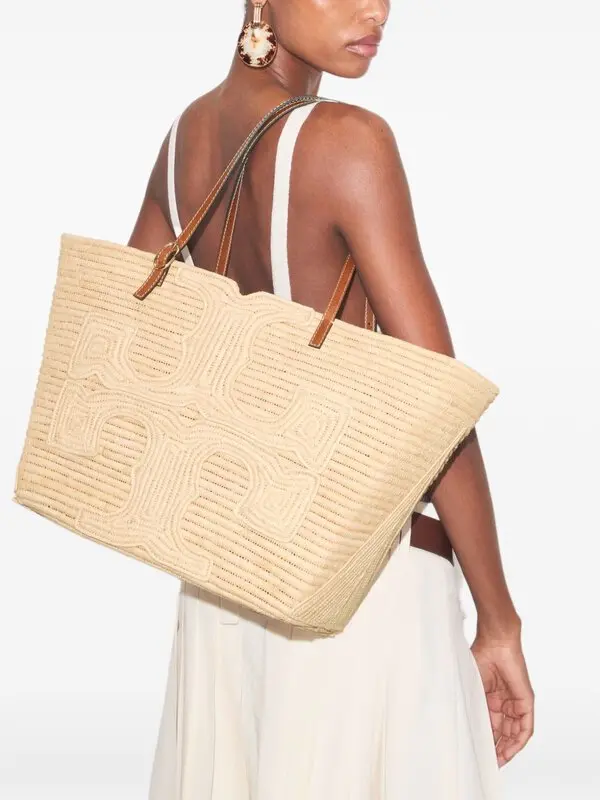 Tory Burch Ella Large Straw Tote
