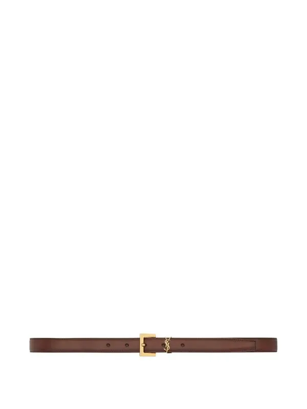 Saint Laurent Cassandre Leather Belt