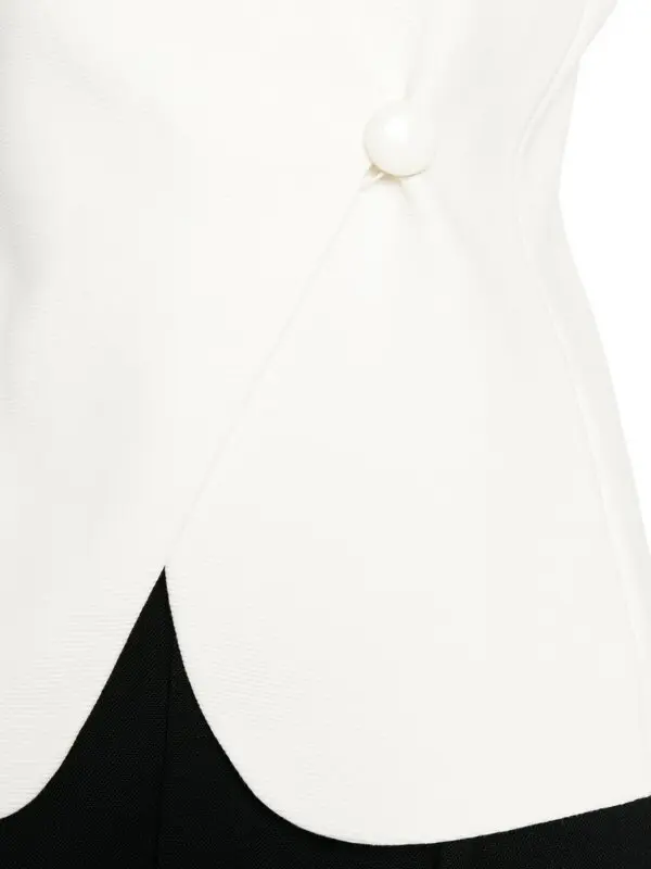 Emporio Armani Asymmetrical Front Cotton Jacket