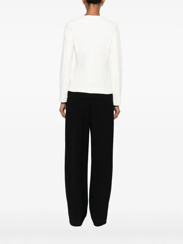 Emporio Armani Asymmetrical Front Cotton Jacket