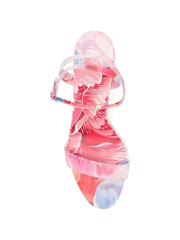 CHRISTIAN LOUBOUTIN Miss Z Peony Print Sandals