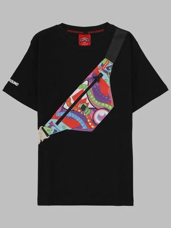 SPRAYGROUND Mind Trip Crossbody Reg T Shirt Blk