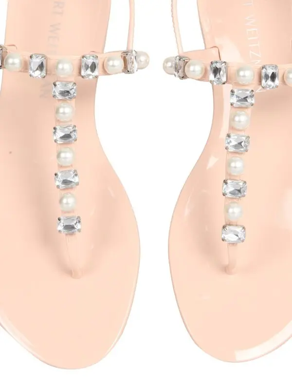 STUART WEITZMAN Goldie Crystal Jelly Sandals