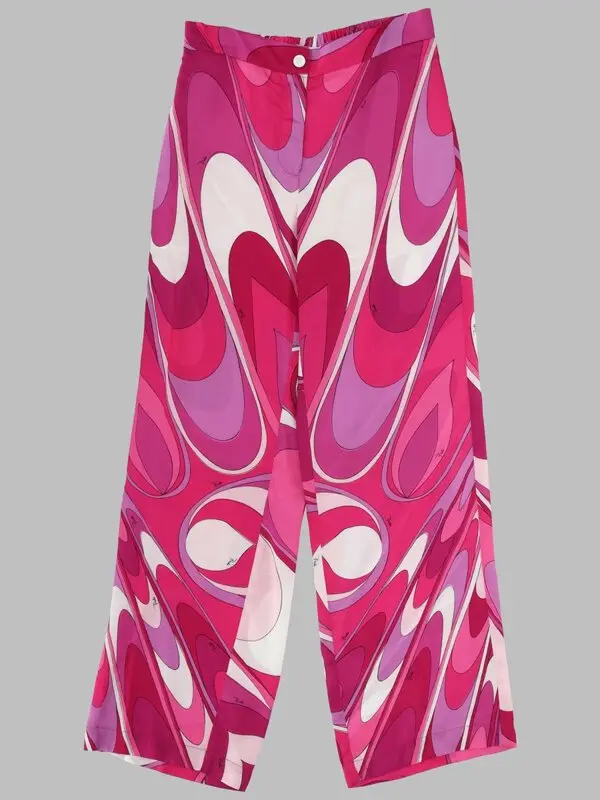 Emilio Pucci Printed Viscose Trousers