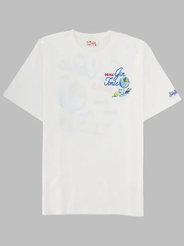 MC2 SAINT BARTH T Shirt Con Stampa - White