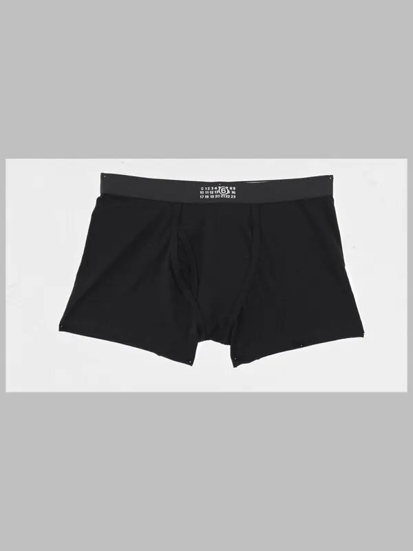 MAISON MARGIELA Boxer In Cotone Con Logo