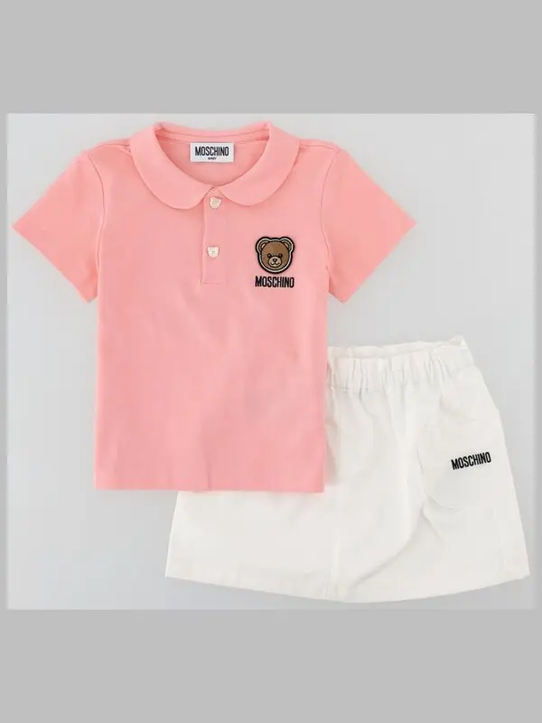 Moschino Polo Shirt And Skirt Set - Multicolour